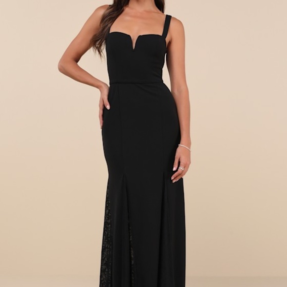Lulus | Dresses | Nwt Lulus Flawless Concept Black Sleeveless Lace ...